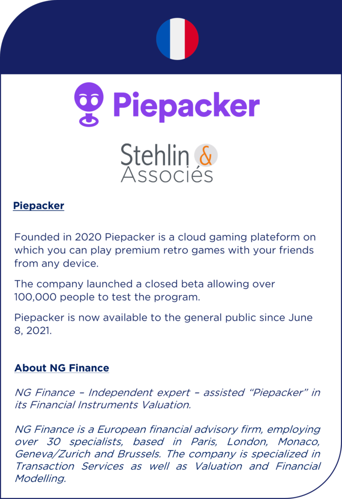 NG Finance a assisté Piepacker dans sa valorisation d'instruments ...