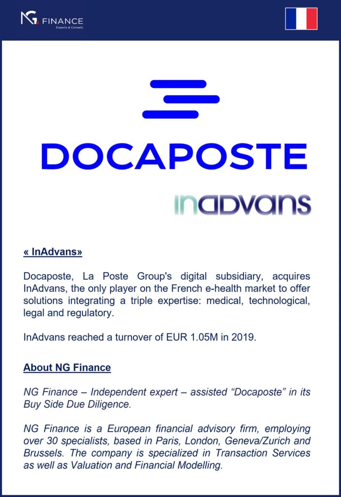 NG Finance a assisté la société "Docaposte" dans sa Buy Side Due ...
