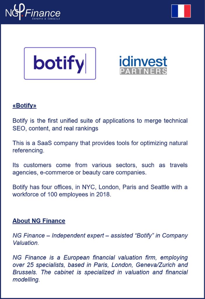 Botify - NG Finance a accompagné la société Botify dans sa valorisation ...