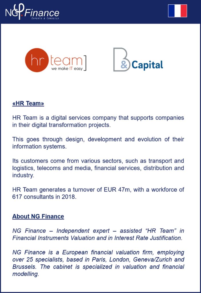 HR Team - NG Finance a accompagné la société HR Team dans sa ...