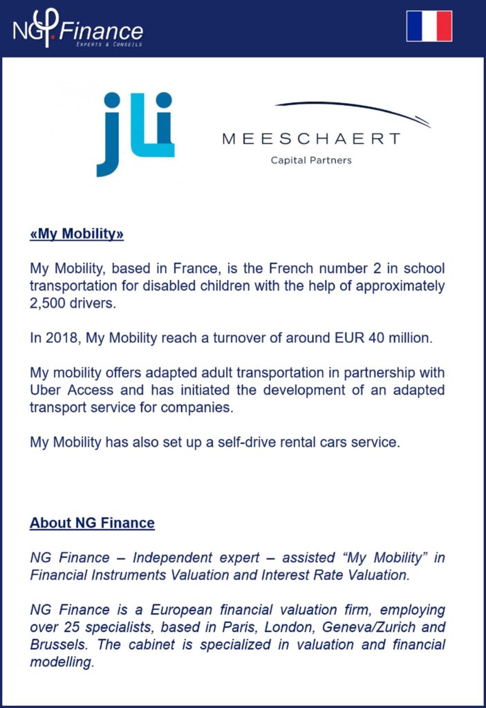 My Mobility - NG Finance a accompagné la société My Mobility dans sa ...